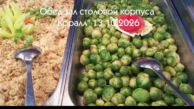 13.10.2026 обед зал столовой корпус Коралл, 2эт.