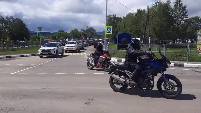 Патриотический автомотопробег Южно-Сахалинск-Рощино