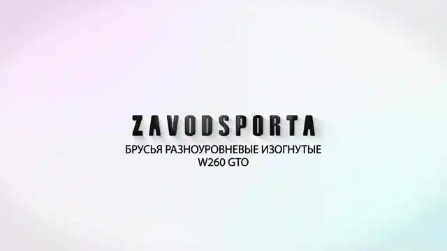 W260 GTO Брусья разноуровневые изогнутые (подходит ОВЗ) ZAVODSPORTA