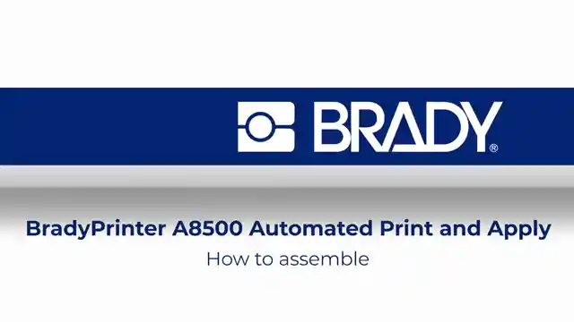 Принтер-аппликатор Brady A8500 видео