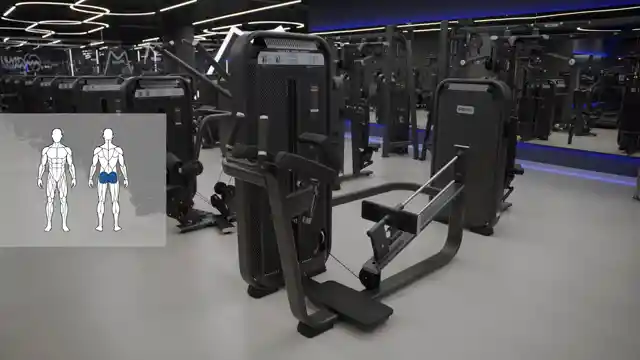 E7024 Глют-машина. Ягодичные. Стек 110 кг