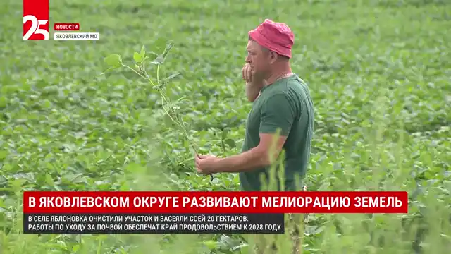 В Яковлевском округе развивают мелиорацию земель 