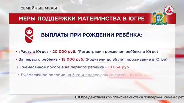 О поддержке материнства в Югре 